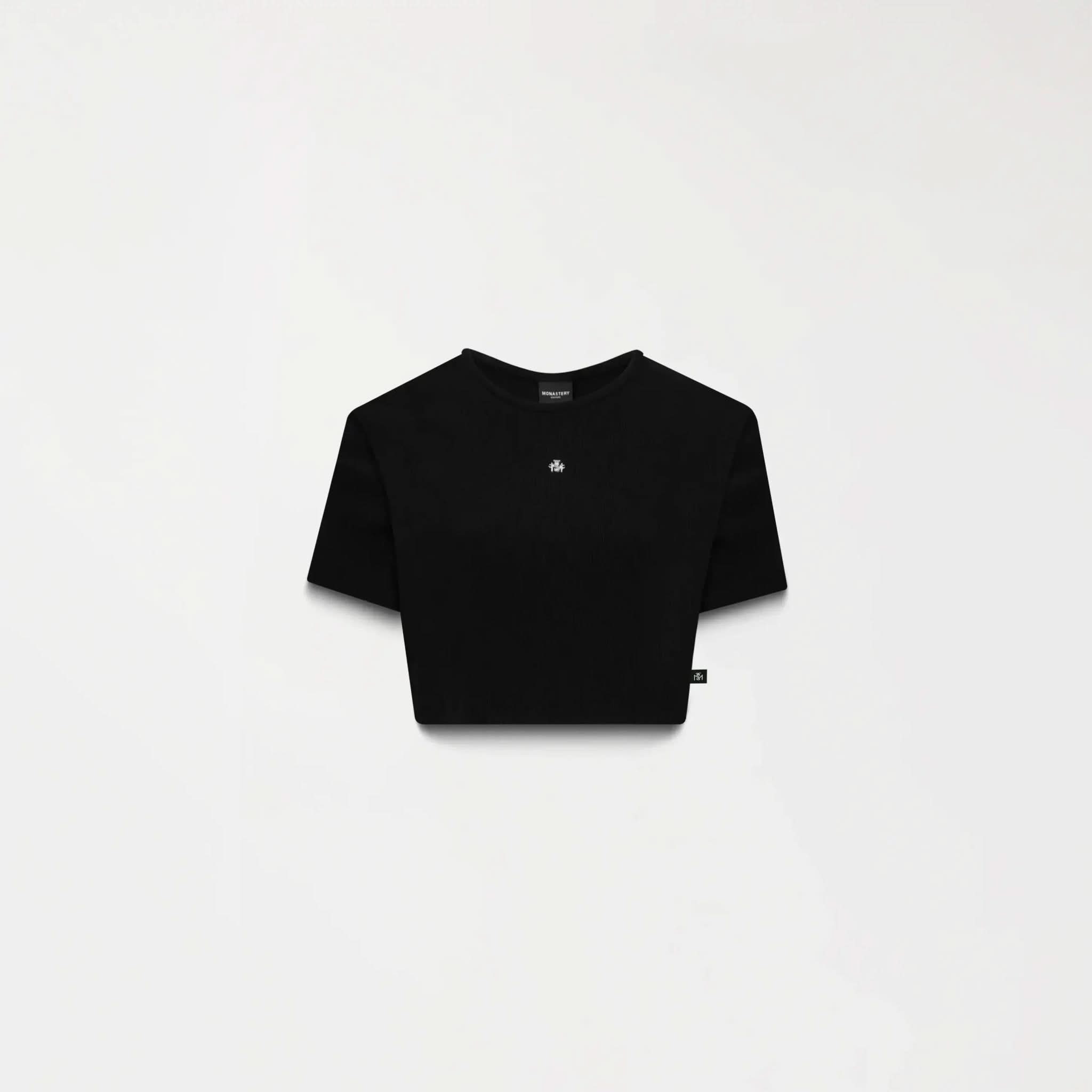 GODIVA CROP TOP WOMEN BLACK – Monastery | Tienda Oficial Colombia